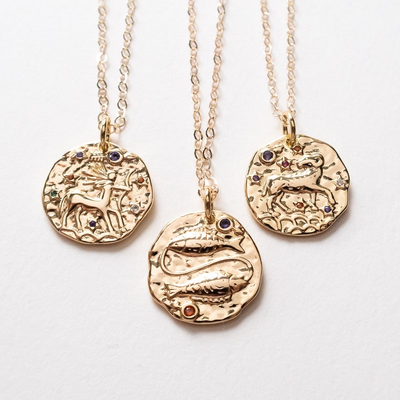 Zodiac Sign Necklace - Etsy