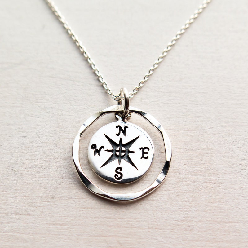 Compass Necklace - Etsy