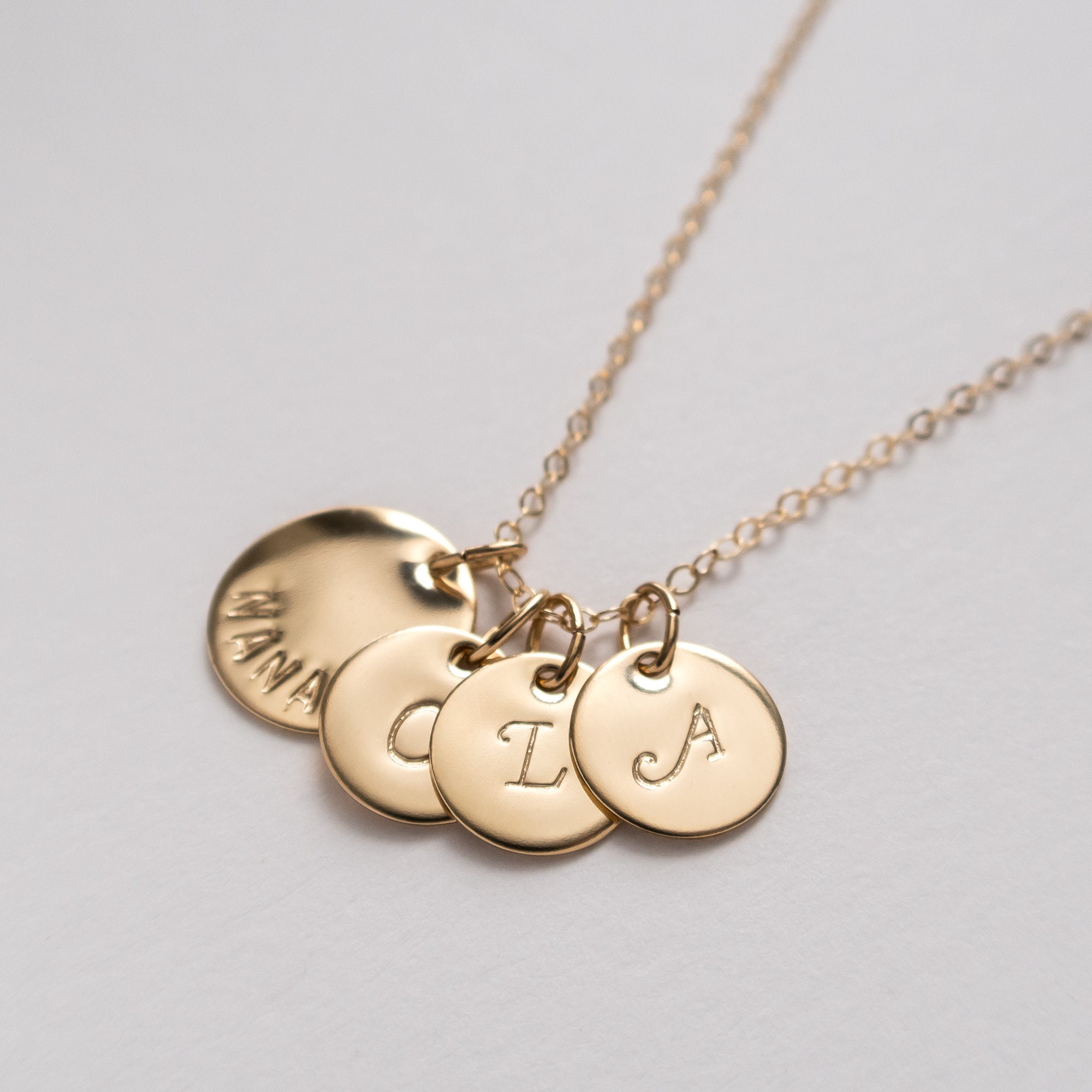 Nana Necklace Personalized With Initials Grandma Necklace T For