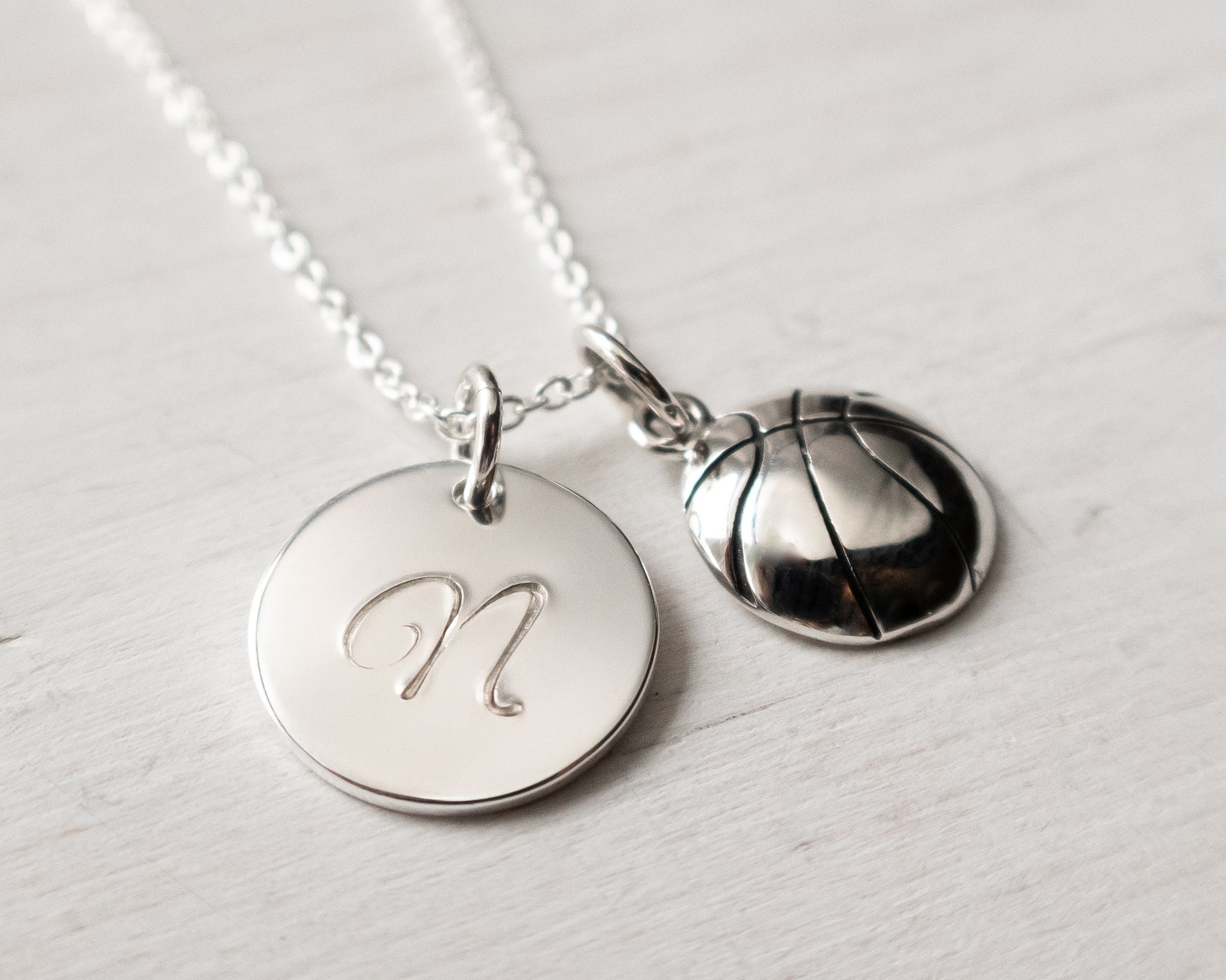 Personalized Basketball Necklace for Girl Sterling Silver - Etsy