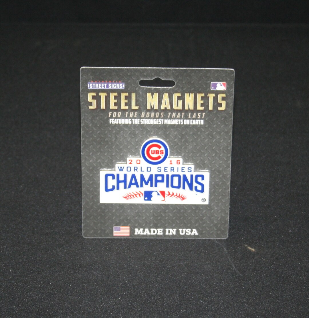 MLB Chicago Cubs World Series Steel Magnet - Etsy