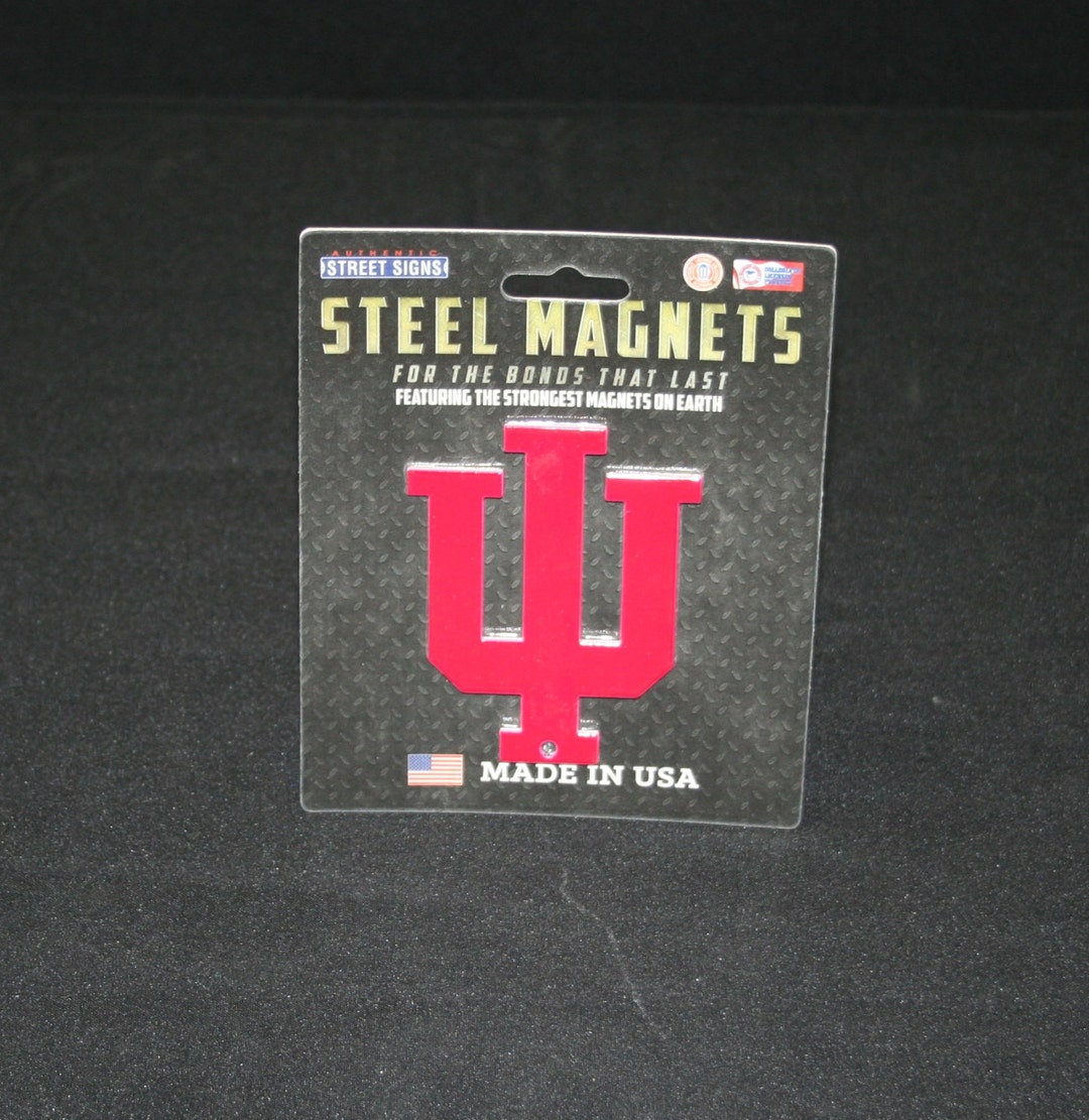 College Indiana IU Steel Magnet - Etsy
