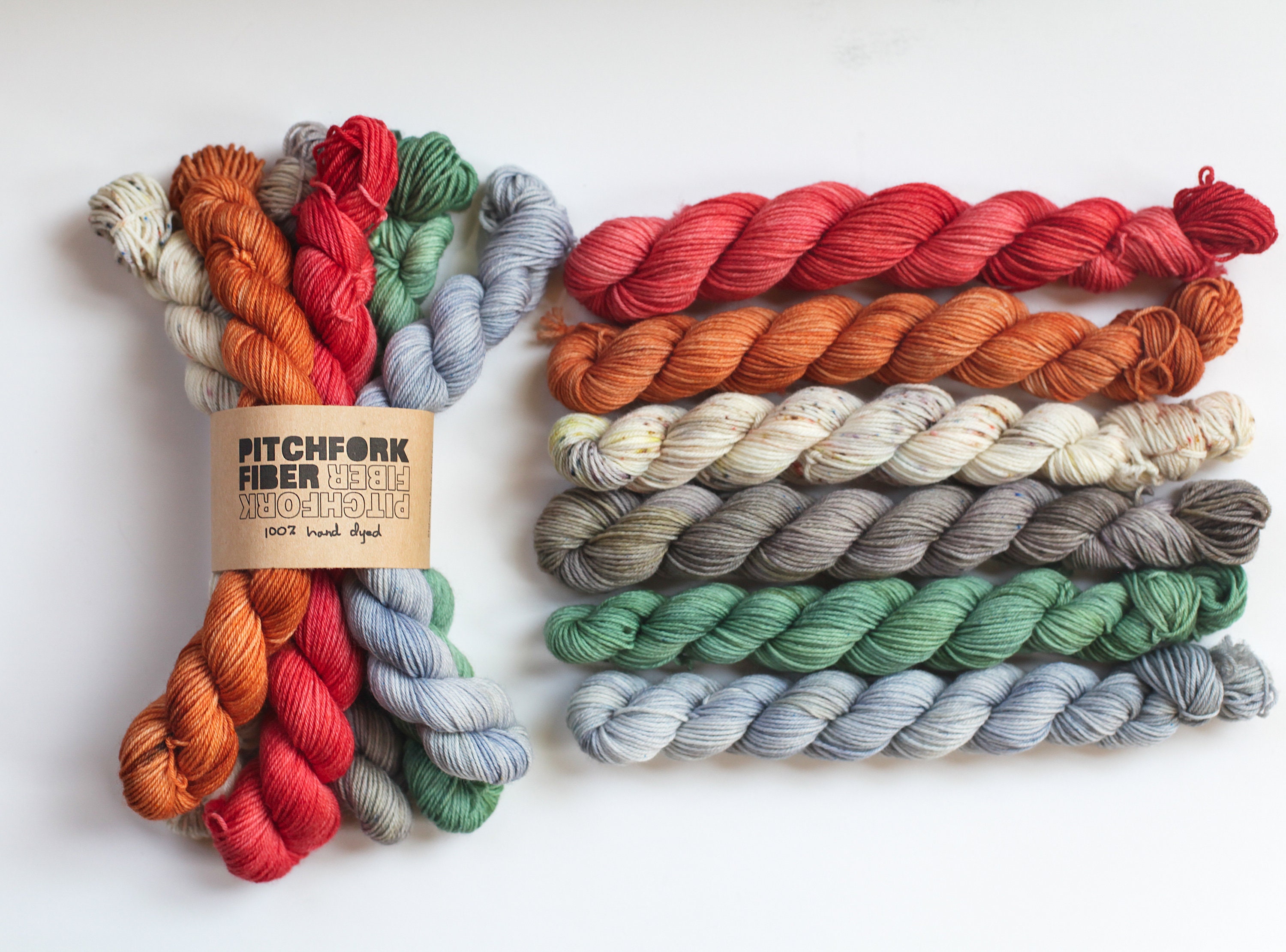 Sewing & Fiber Happy Scrappy Minis Hand Dyed Yarn 20g minis various ...