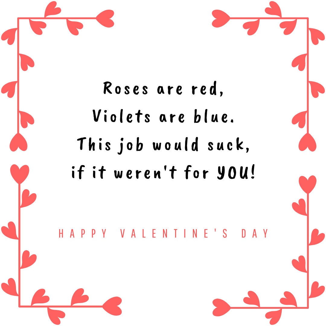 Coworker Valentine's Day Card/ Gift Tag - Etsy