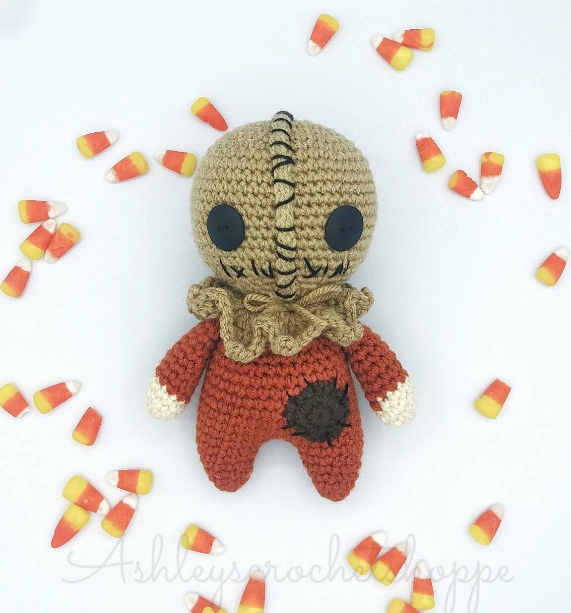 Made to Order Small Crochet Sam Doll trick R Treat - Etsy