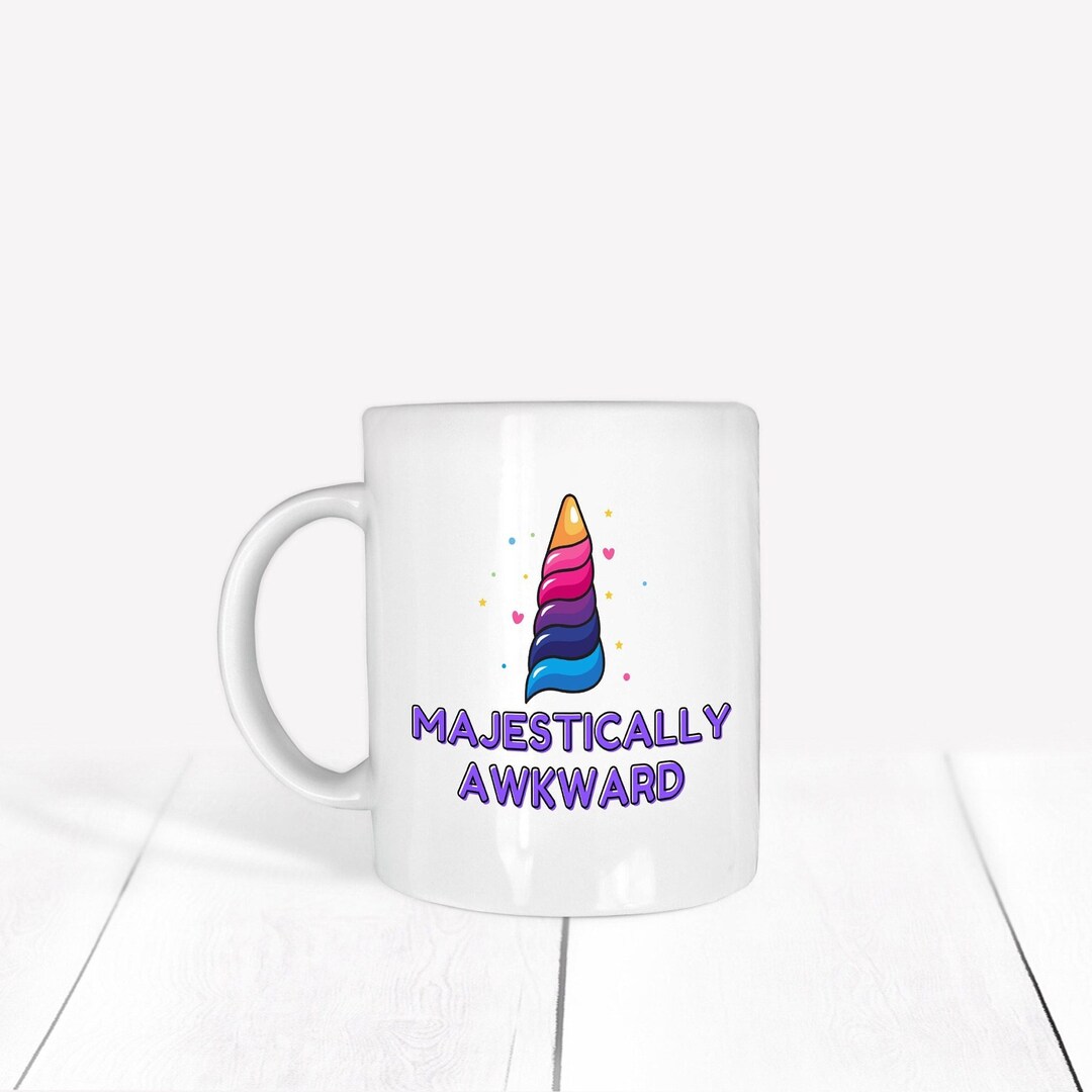 Majestically Awkward Unicorn Themed Adult Ceramic Office Work - Etsy