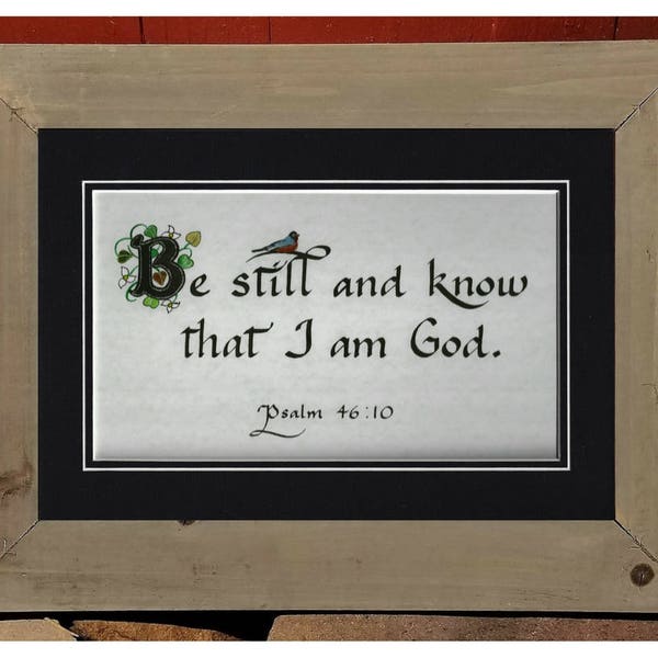 Be Still and Know That I Am God Framed Wall Art - Etsy Ireland