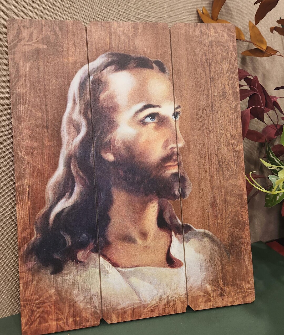 Sallman Head of Jesus Christ Pallet Sign Picture for Home and Gift ...