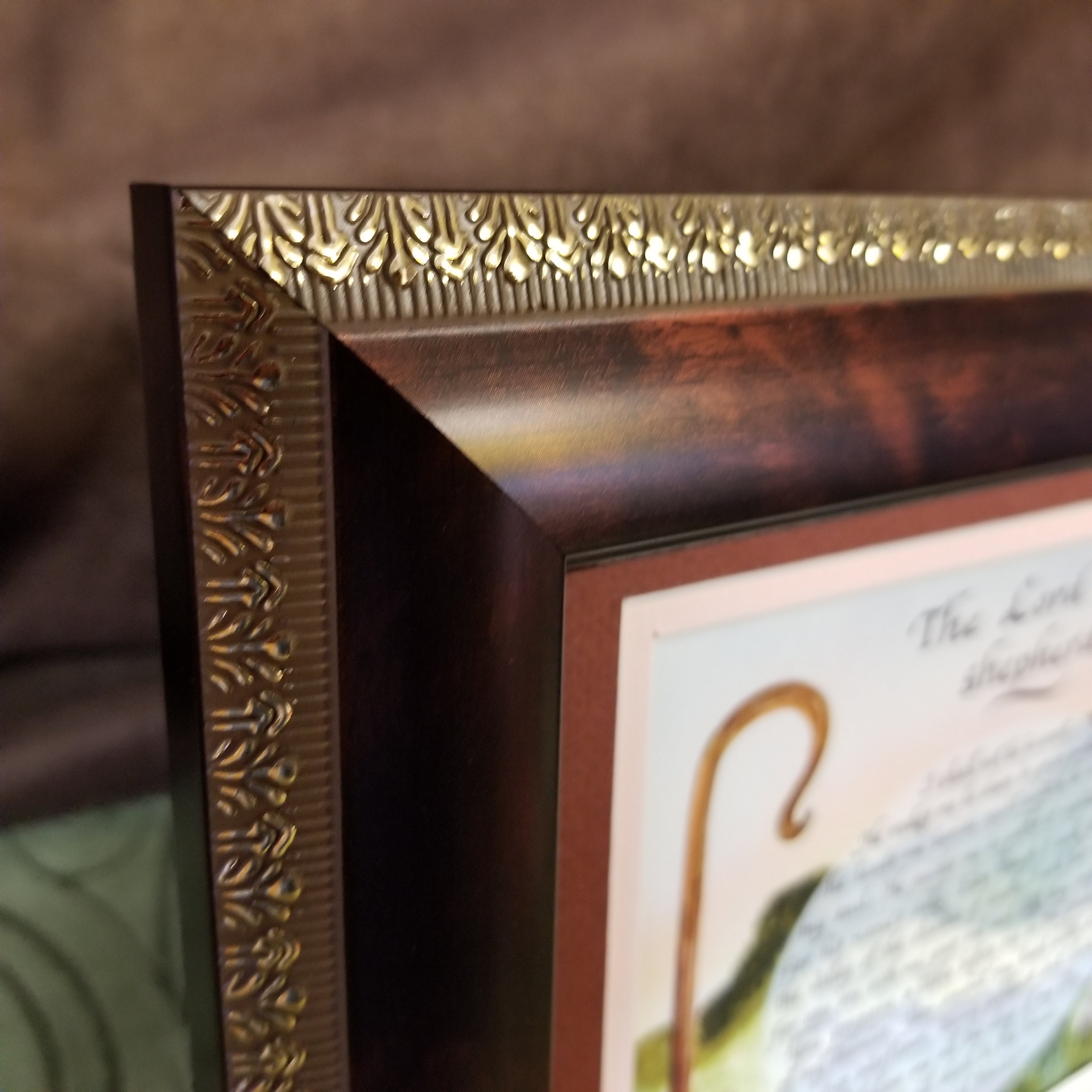 The Lord is my Shepherd framed calligraphy and art verse for desk ...