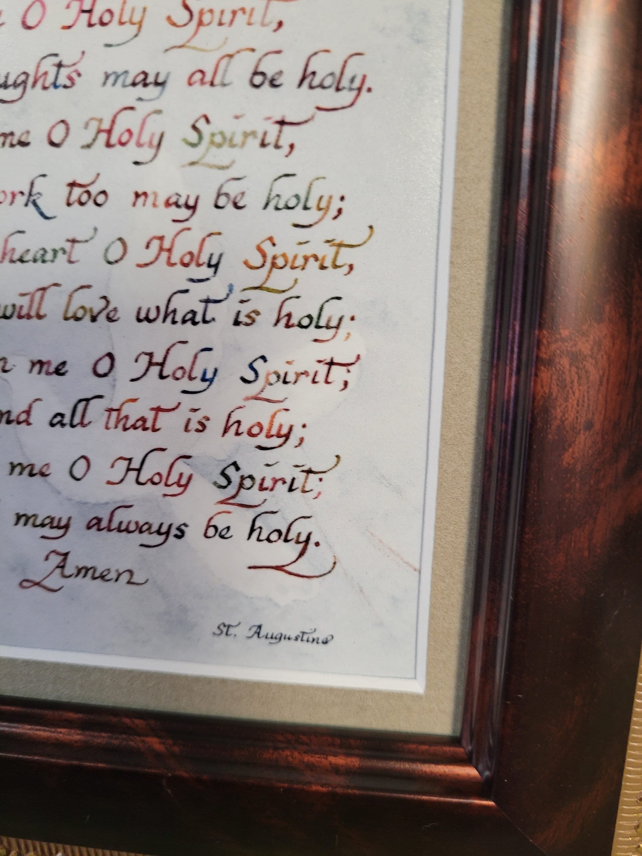 Saint Augustine prayer Breathe in me O Holy Spirit verse Confirmation ...