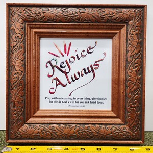 Rejoice Always Scripture Verse Custom Framed Small Picture - Etsy