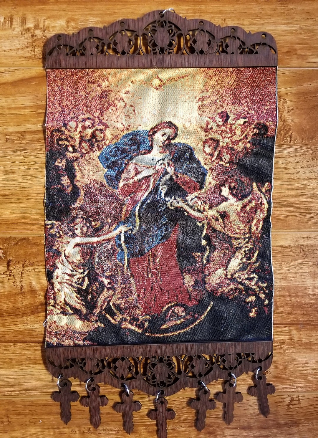 Mary Un Doer or Un Tier of Knots Tapestry Wall Hanging - Etsy