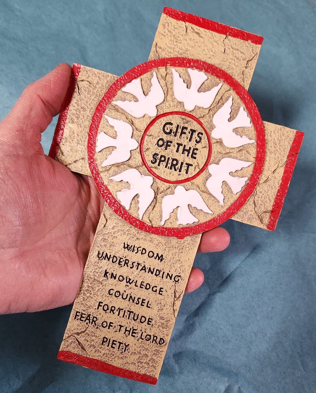 Confirmation Wall Cross Gifts of the Spirit With Doves Religious Gift ...