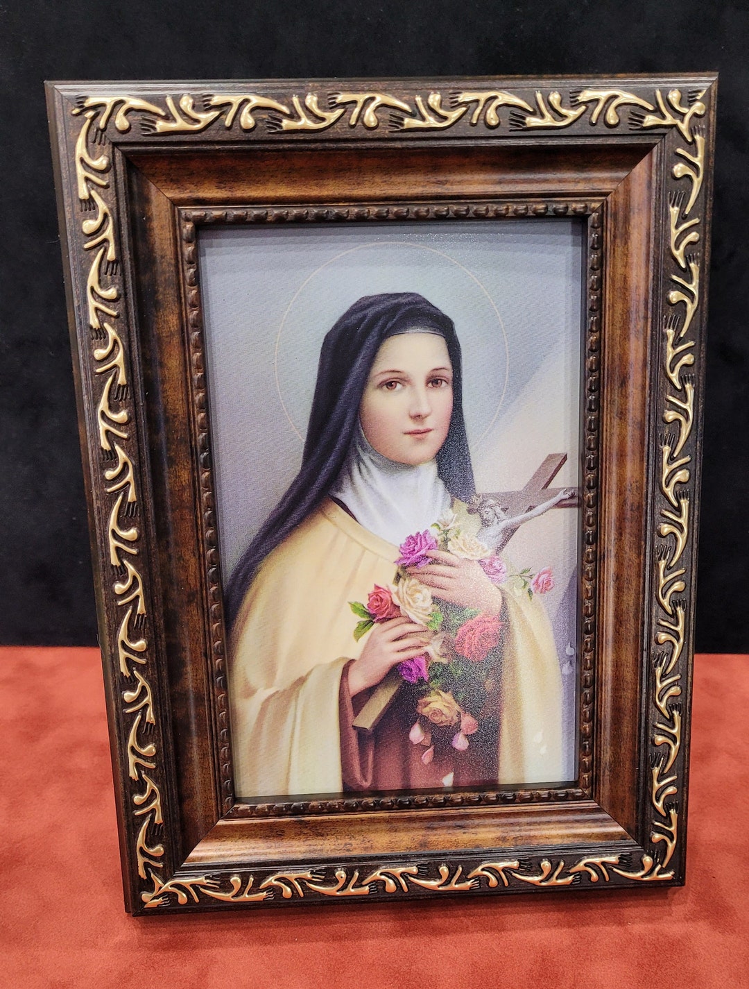 St. Therese Framed Desktop Picture the Little Flower Saint - Etsy