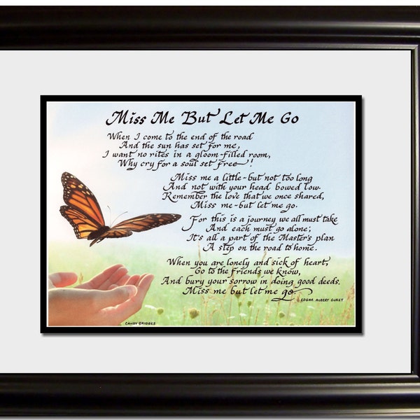 Miss Me but Let Me Go Poem - Etsy