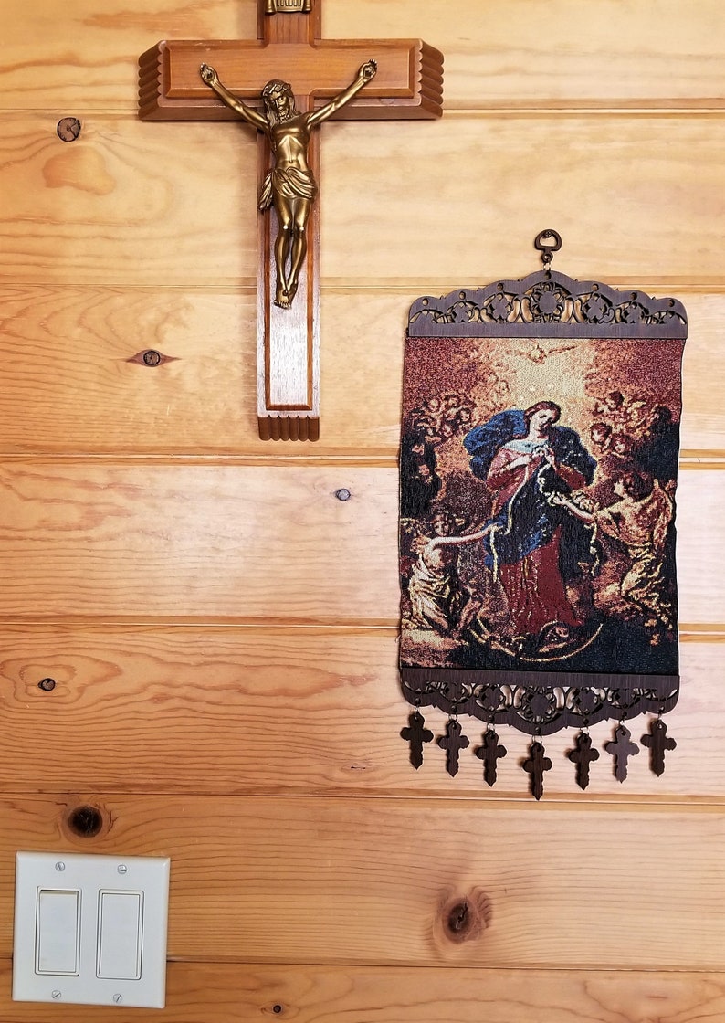 Mary Un Doer or Un Tier of Knots Beautiful Tapestry Wall | Etsy