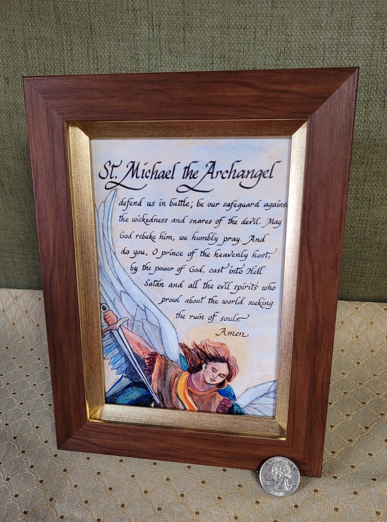St. Michael the Archangel Desktop Framed Print - Etsy