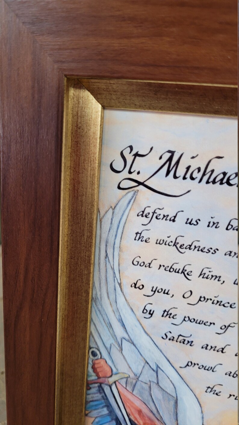 St. Michael the Archangel Desktop Framed Print - Etsy