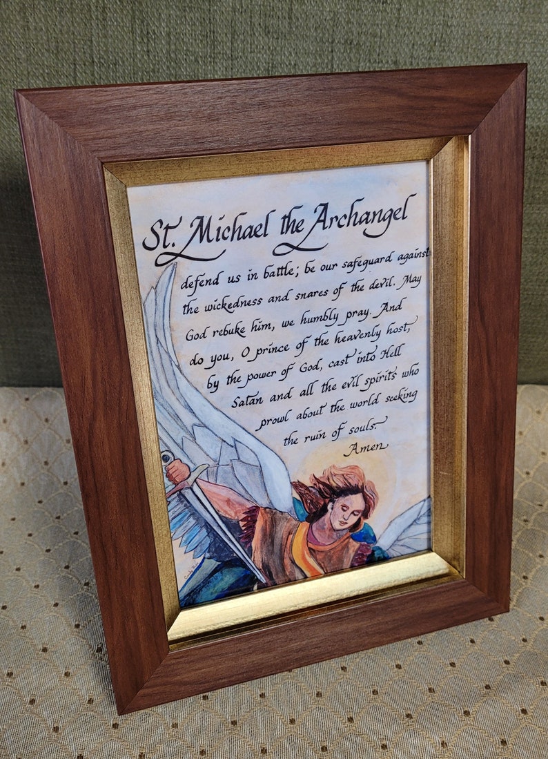 St. Michael the Archangel Desktop Framed Print - Etsy
