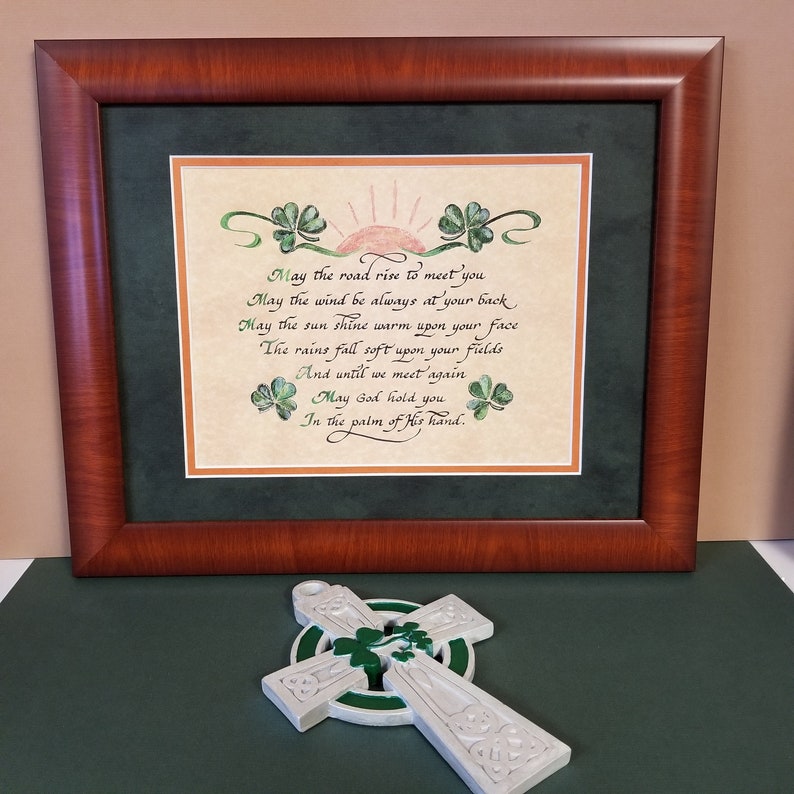 May the Road Rise up to Meet You Irish Blessing Prayer With | Etsy
