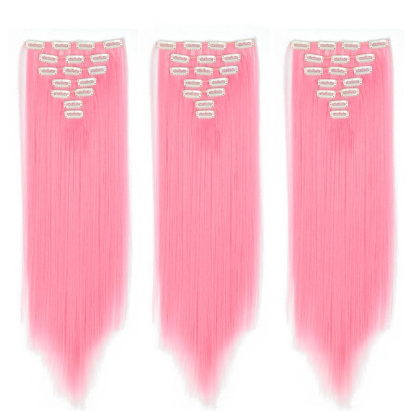 Pink Hair Extensions - Etsy UK