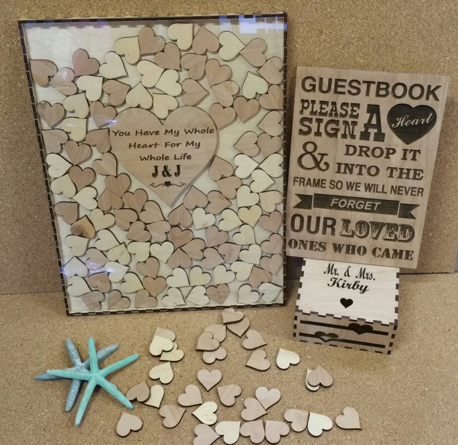 Custom Signature Shadow Box Wedding Frame Guestbook - Etsy