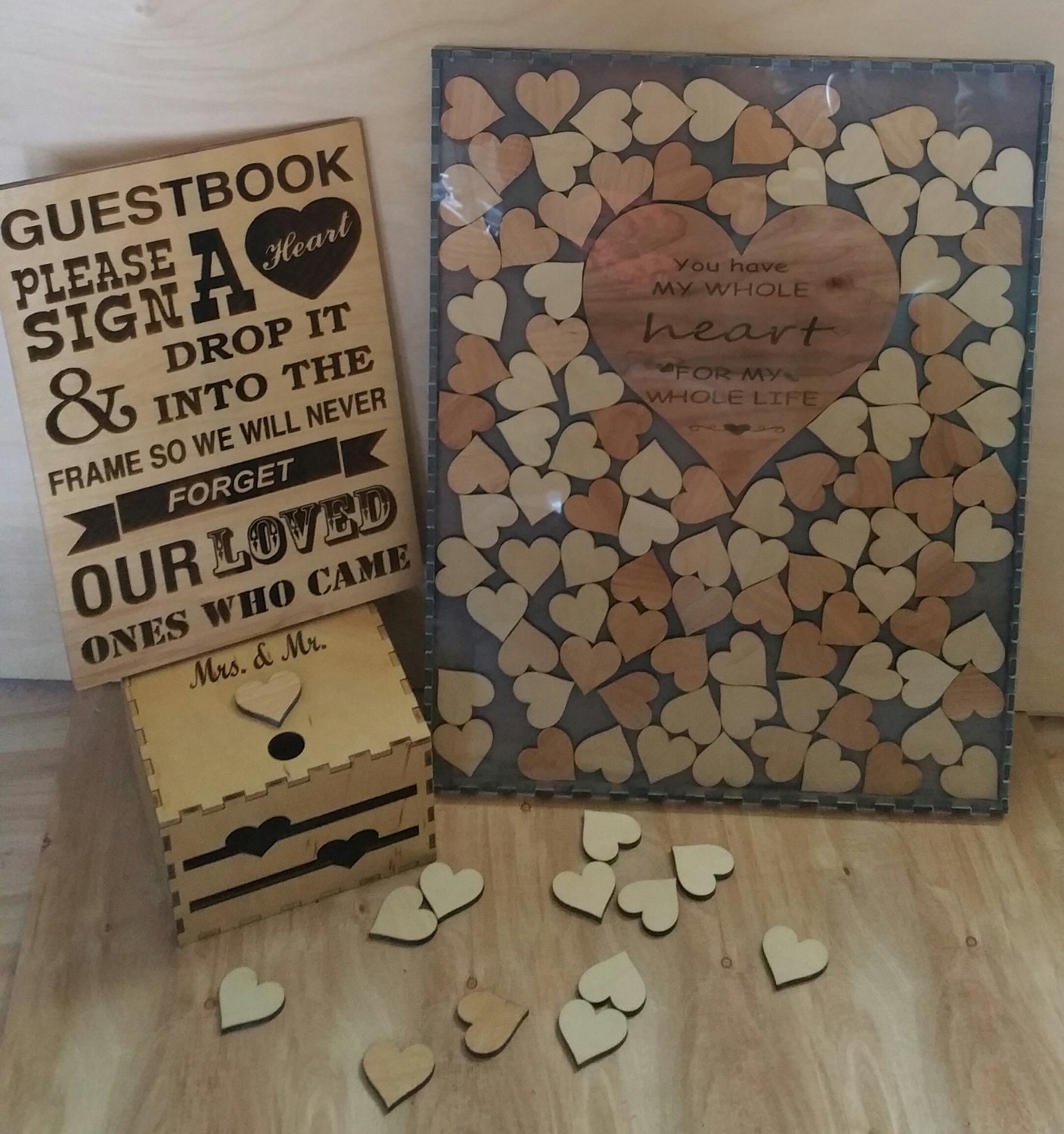 Custom Signature Shadow Box Wedding Frame Guestbook - Etsy