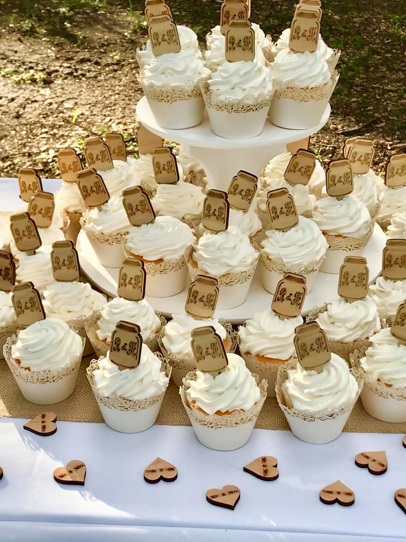 Rustic Wedding Cupcakes