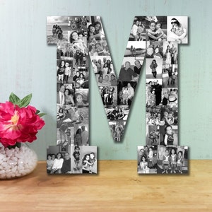 Custom Photo Collage Letter and Custom Photo Collage Frame for | Etsy