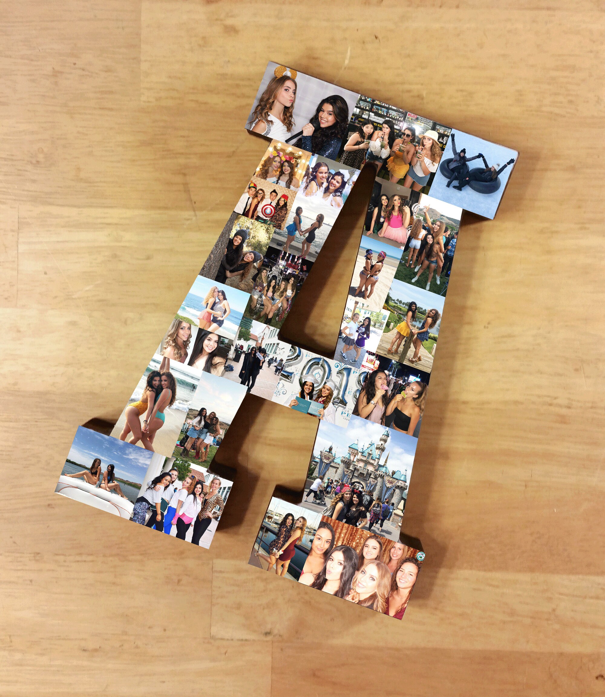 8 Inch Custom Free-standing Photo Collage Free-standing Photo | Etsy