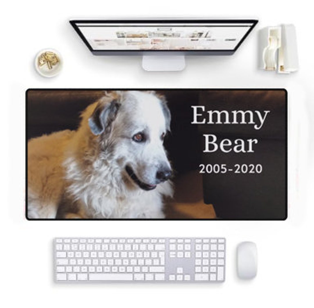Custom Portrait Desk-mat With Your Own Personal Photo and Text, Custom ...