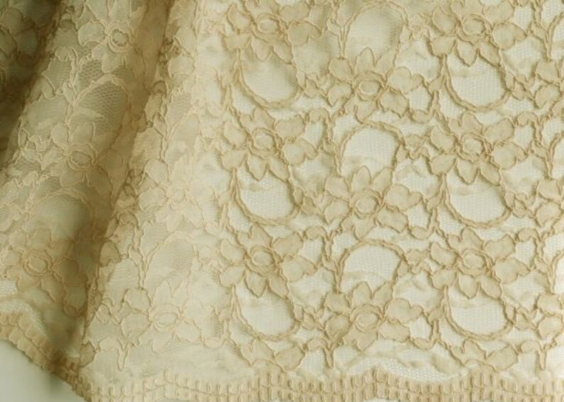 50s Wedding Dress Cream Colored Lace | Etsy