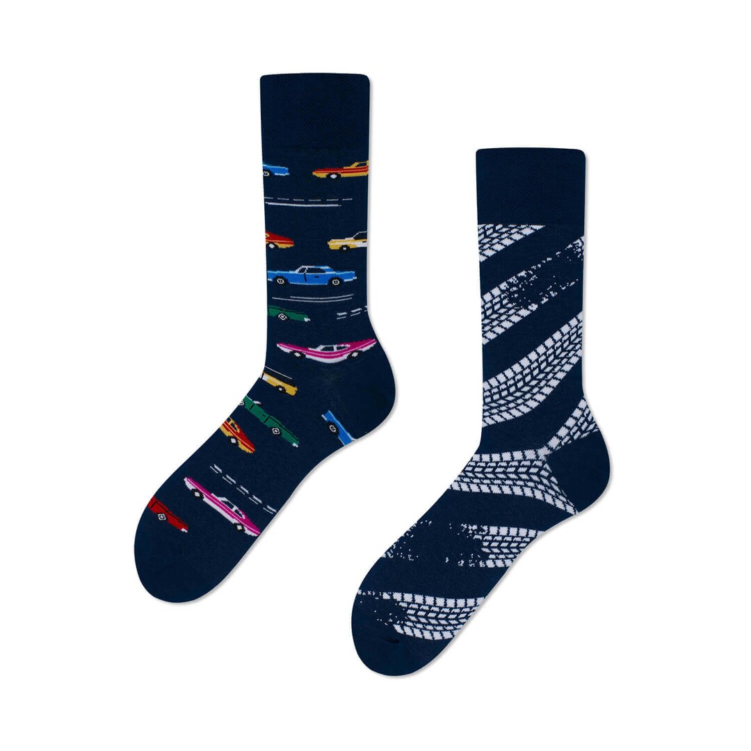 Cars Socks From MANY MORNINGS, Women's Socks, Men's Socks, Mismatched ...