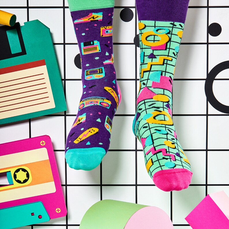 90's Socks From MANY MORNINGS Women's Socks - Etsy