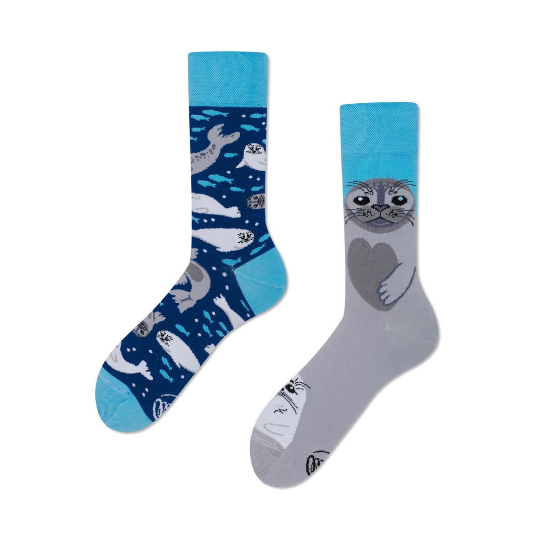 Seals Socks From MANY MORNINGS, Women's Socks, Men's Socks, Mismatched ...