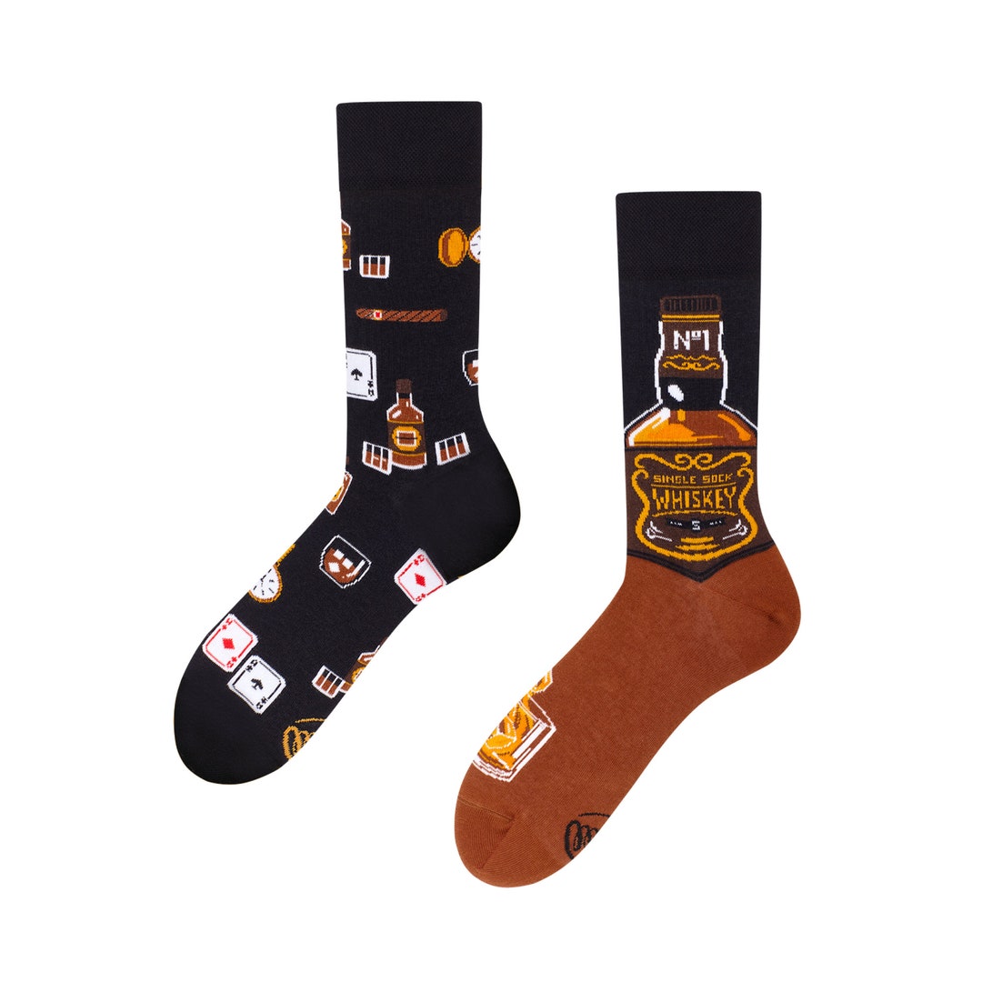 Whisky Socks From MANY MORNINGS, Women's Socks, Men's Socks, Mismatched ...