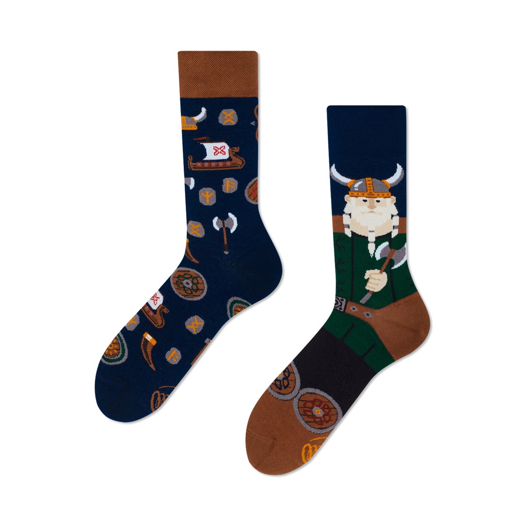 Viking Socks From MANY MORNINGS, Women's Socks, Men's Socks, Mismatched ...
