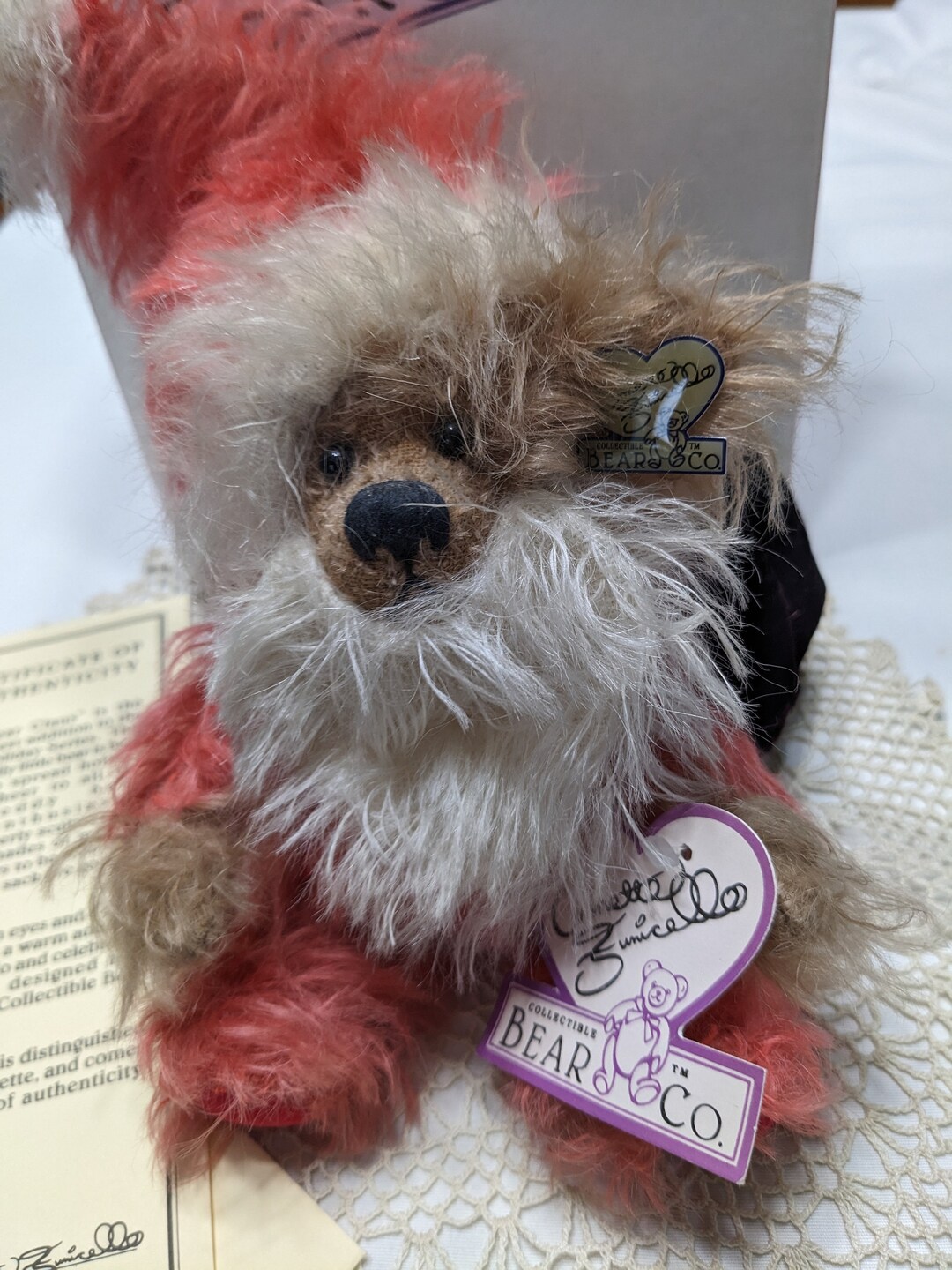 BEAR CLAUS 8" Annette Funicello Vintage Bear Coa, Box, 1645/5000 - Etsy