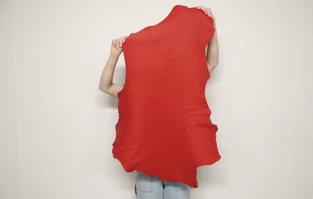 RED BUCKSKIN Leather Hide for Native American SASS Western Crafts ...