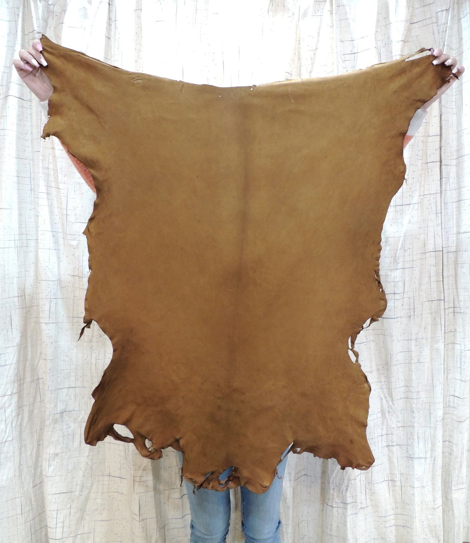 SADDLE Buckskin Leather Hide for Native American Crafts Pipe - Etsy