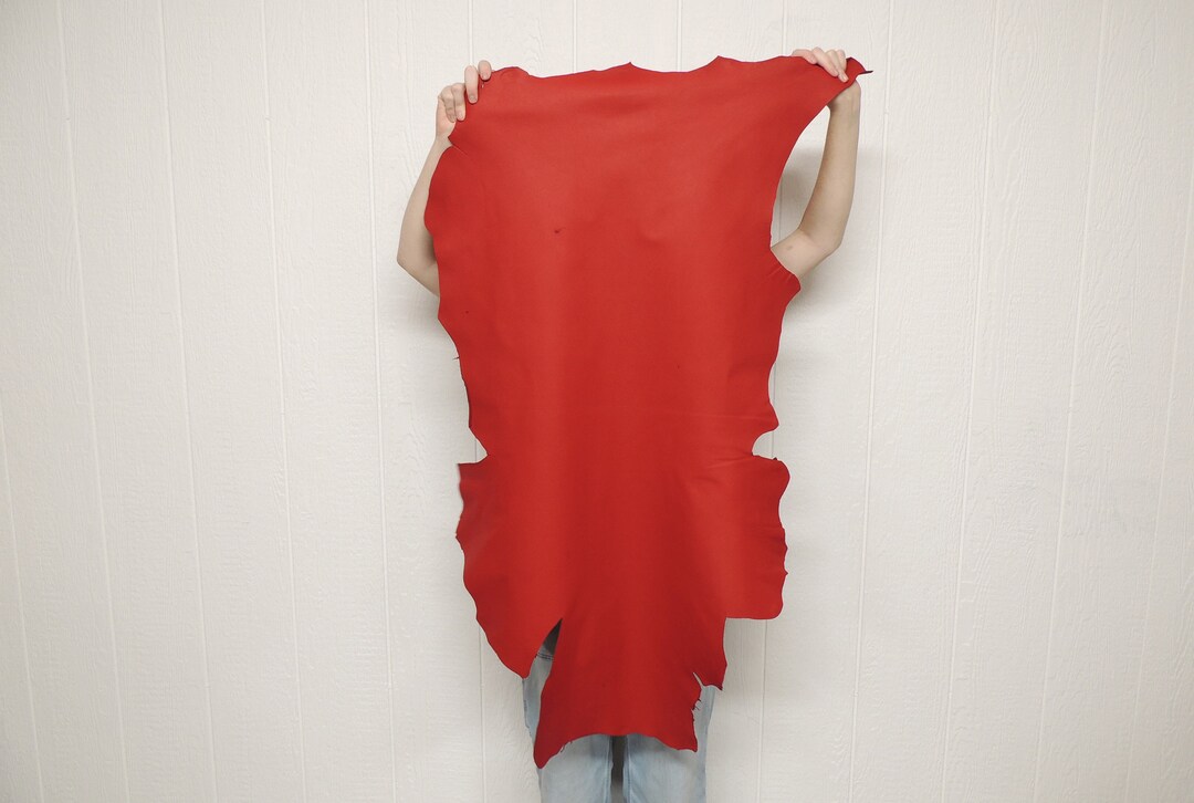 RED BUCKSKIN Leather Hide for Native American SASS Western Crafts ...