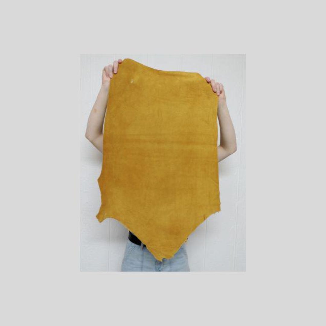 BUNDLE of (6) Tan American Bison Leather Hides for Native American SASS ...