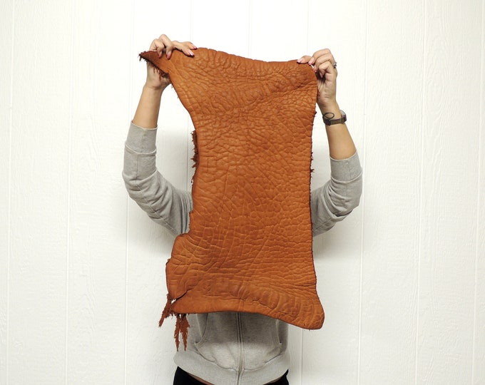 20-22 Oz. Buffalo Bison Leather Hide for Native American SCA Crafts ...