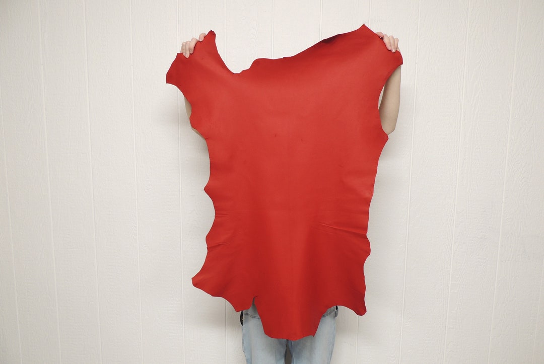 RED BUCKSKIN Leather Hide for Native American SASS Western Crafts ...