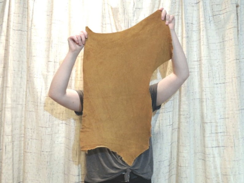 2-4 Oz. SAND Buffalo Bison Suede Leather Hide for Native - Etsy