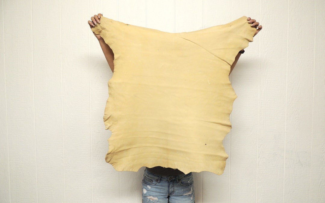 BRAINTAN Buckskin Leather Hide for Native American Crafts Pipe Bag ...