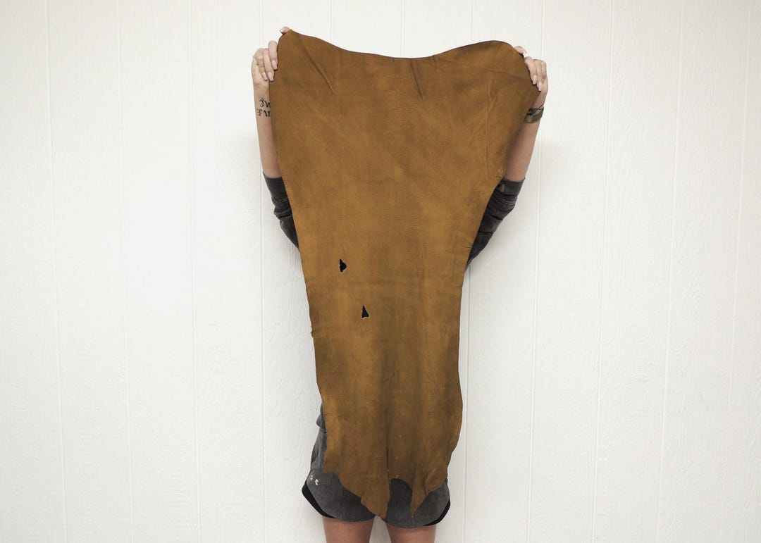 TOBACCO Deerskin Leather Hide for Native American Crafts Dolls ...