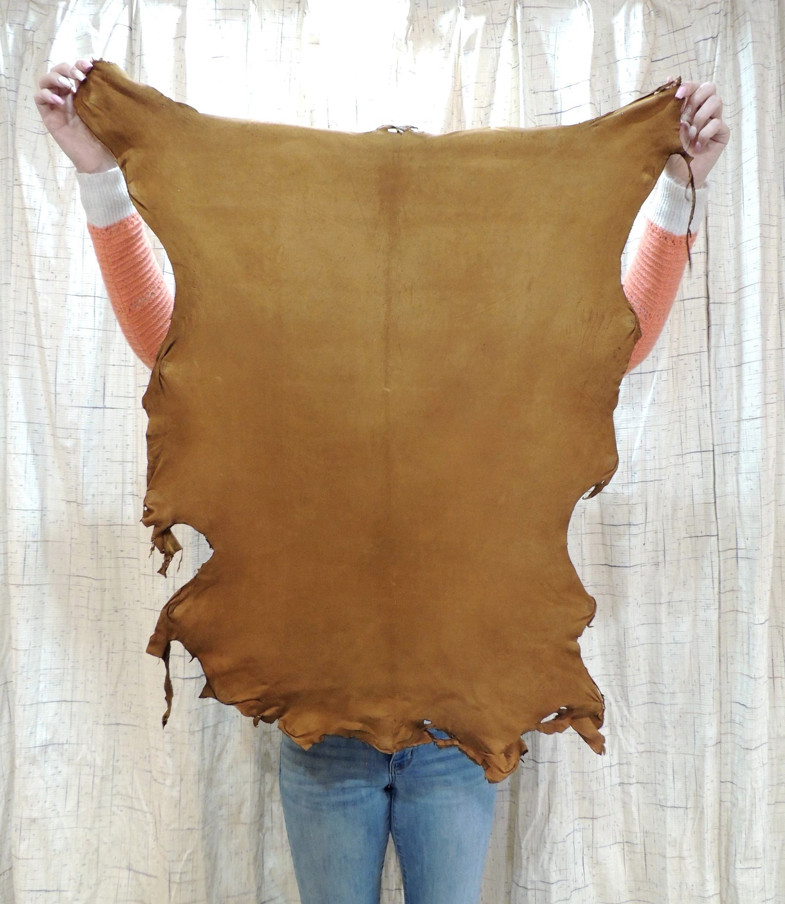 SADDLE Buckskin Leather Hide for Native American Crafts Pipe - Etsy