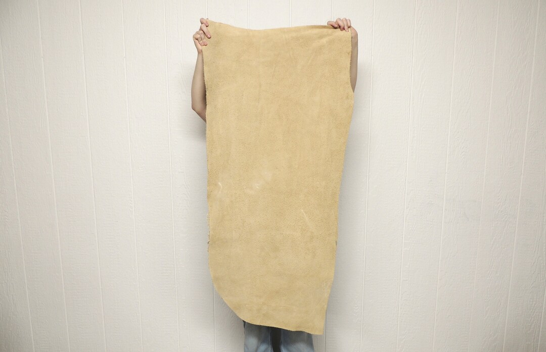 5-7 Oz. BRAINTAN Buffalo Bison Suede Leather Hide for Native American ...