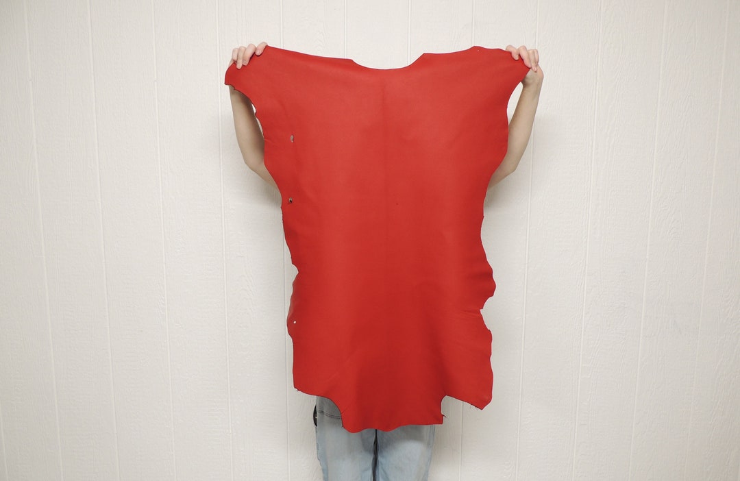 RED BUCKSKIN Leather Hide for Native American SASS Western Crafts ...